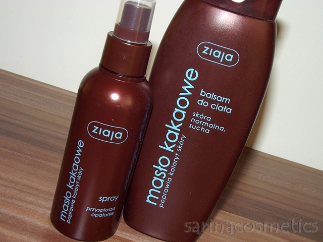 sarinacosmetics: Ziaja masło kakaowe - spray przyspieszający opalanie ...
