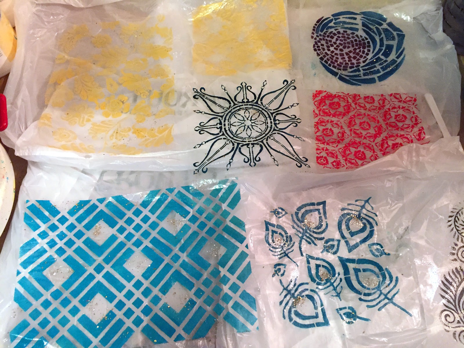 StencilGirl Talk: Gwen's Gems: Stenciled ICE Resin Paper Art Journal