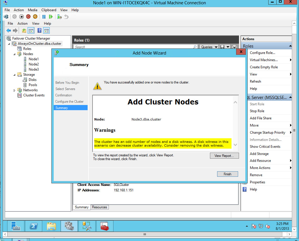 Mysql And Sql Server Sql Server 2012 Failover Cluster Alwayson With Another Stand Alone Sql Node