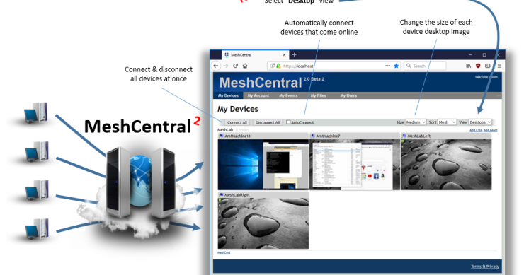 Multi-computer desktop viewer