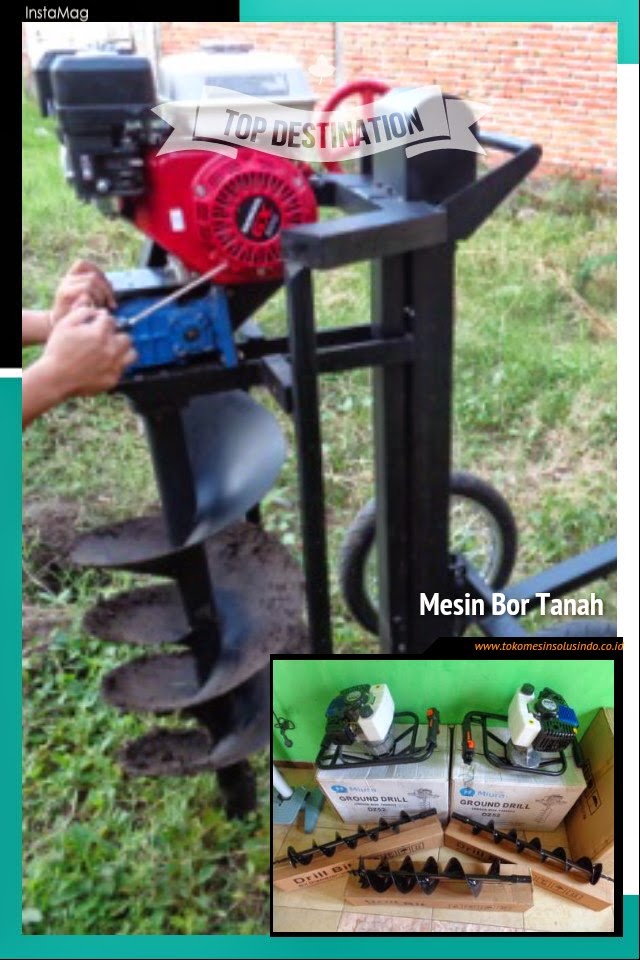 SUPPLIER MESIN BOR TANAH UNTUK BIOPORI SERTA PEMBUAT LUBANG PADA TANAH