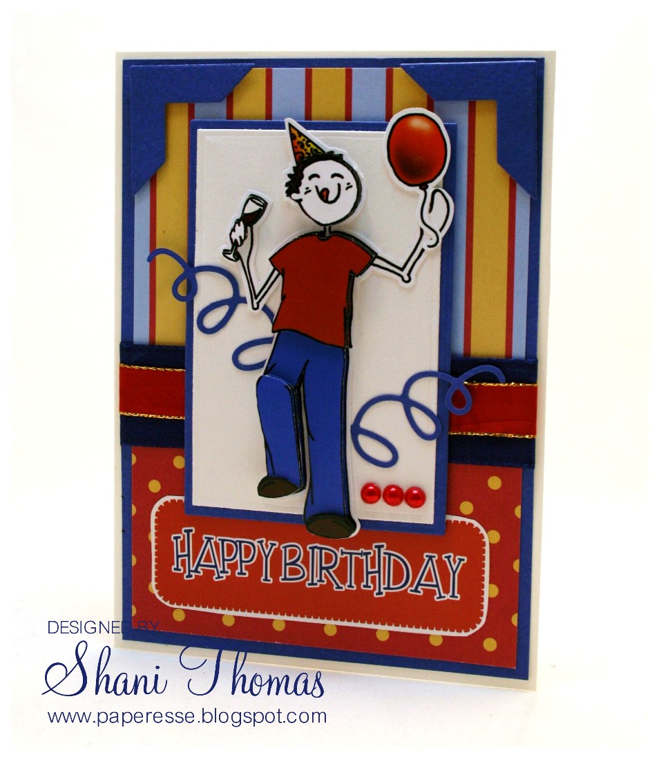 Party on! guy birthday card | Paperesse