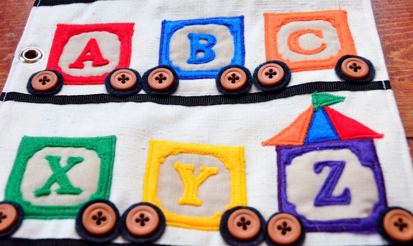 The Adventures of Six Hobbits: Alphabet Quiet Book: ABC Block Train ...