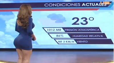PRESENTADORA DEL CLIMA ESTA CAUSANDO REVUELO EN LAS REDES SOCIALES ...