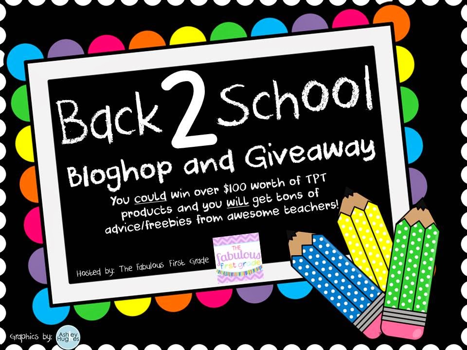 Back to School Giveaway and Blog Hop - Mrs. Pauley's Kindergarten