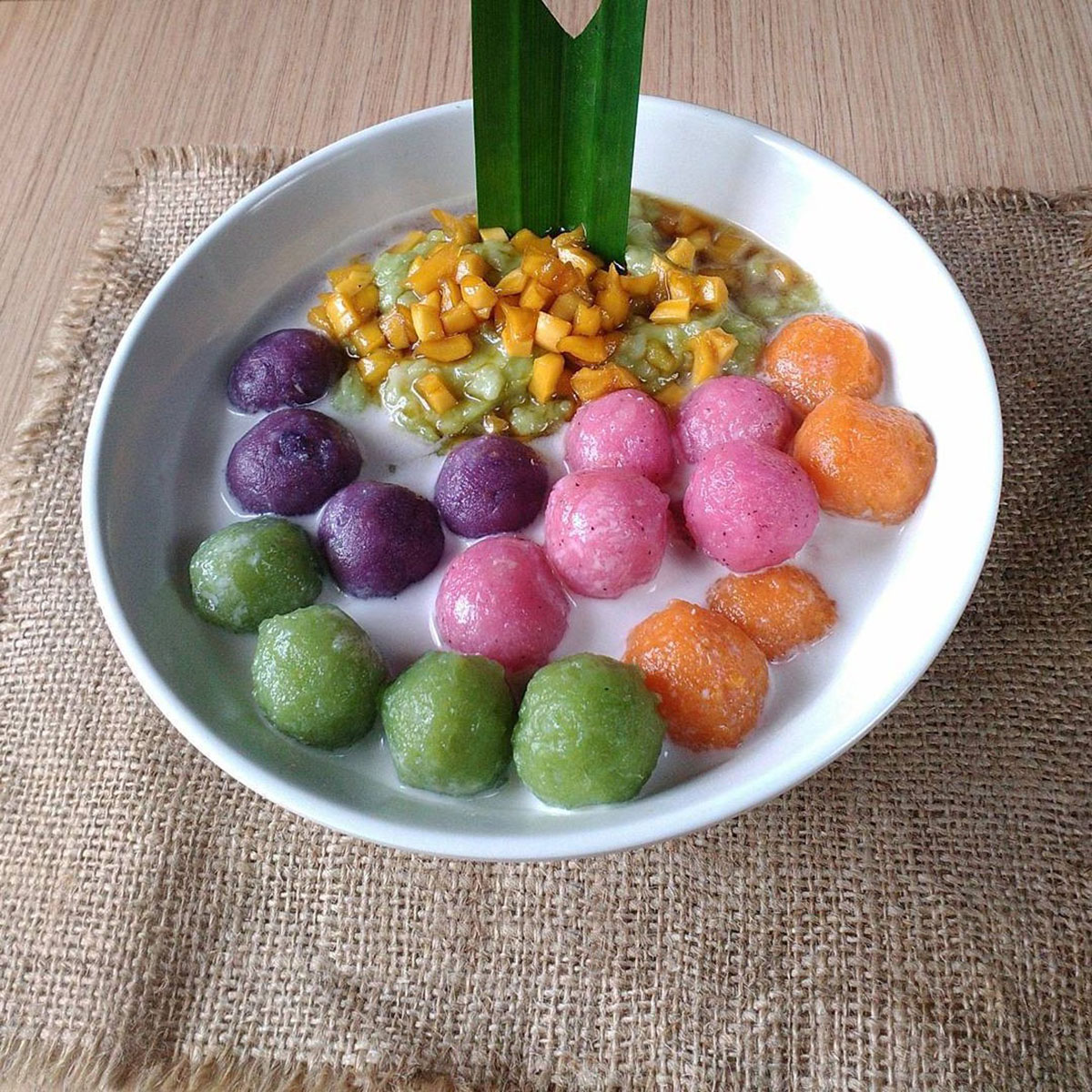 Resep Bubur Sumsum Pandan Biji Salak Ubi Mix - TotalResep