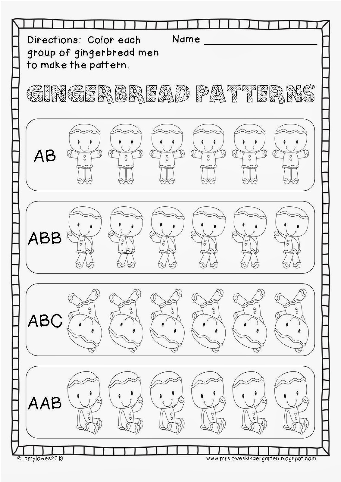Mrs. Lowes' Kindergarten Korner: Gingerbread Man Plans Plus a Giveaway!
