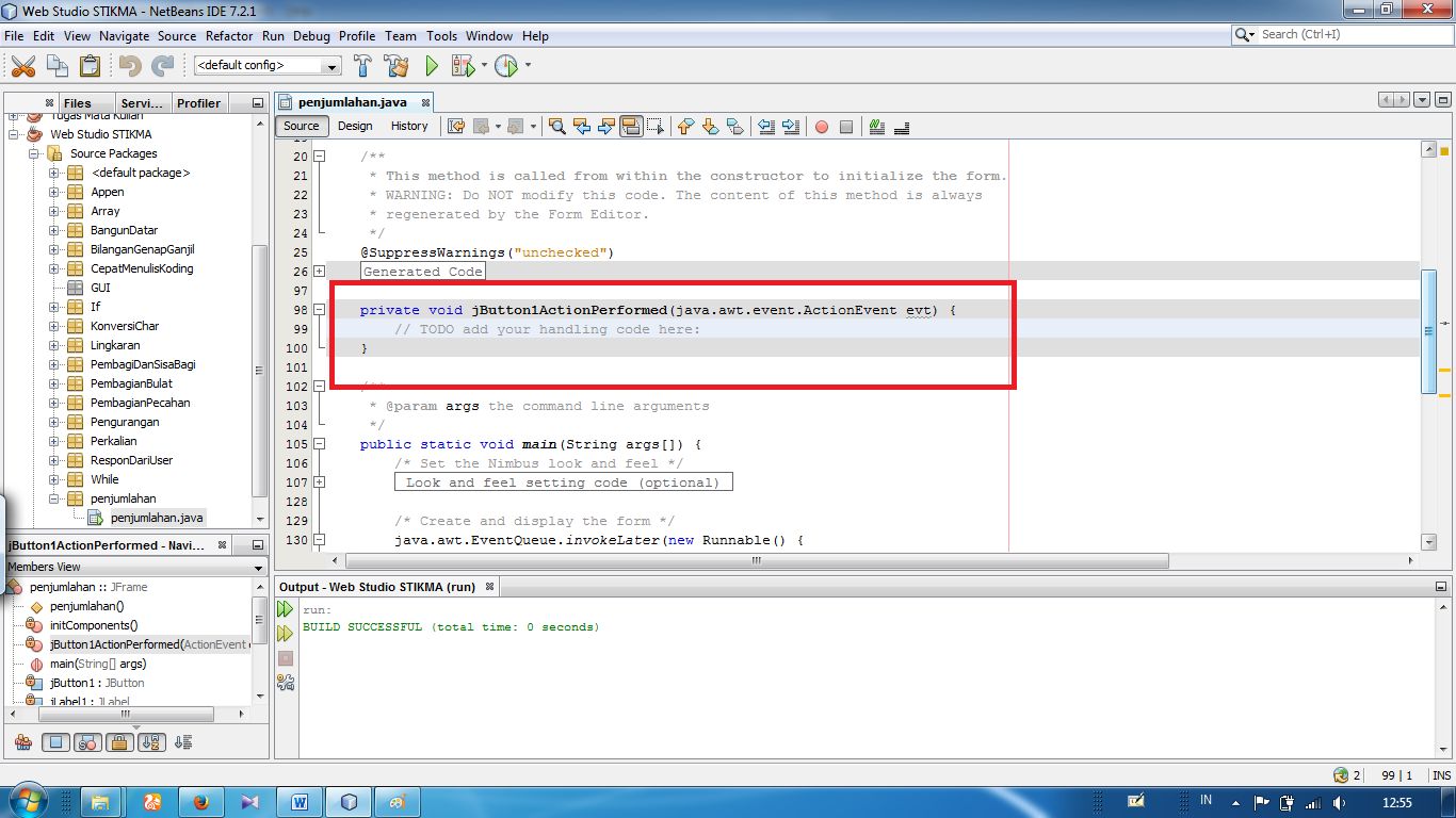 Contoh Program Penjumlahan Java Netbeans ~ Materi Java Pemula