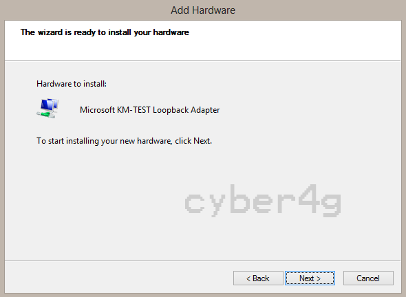 Cara Install Microsoft Loopback Adapter Pada Windows | Cyber4G Blog