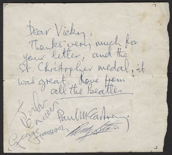 Meet the Beatles for Real: Letter to Vicky