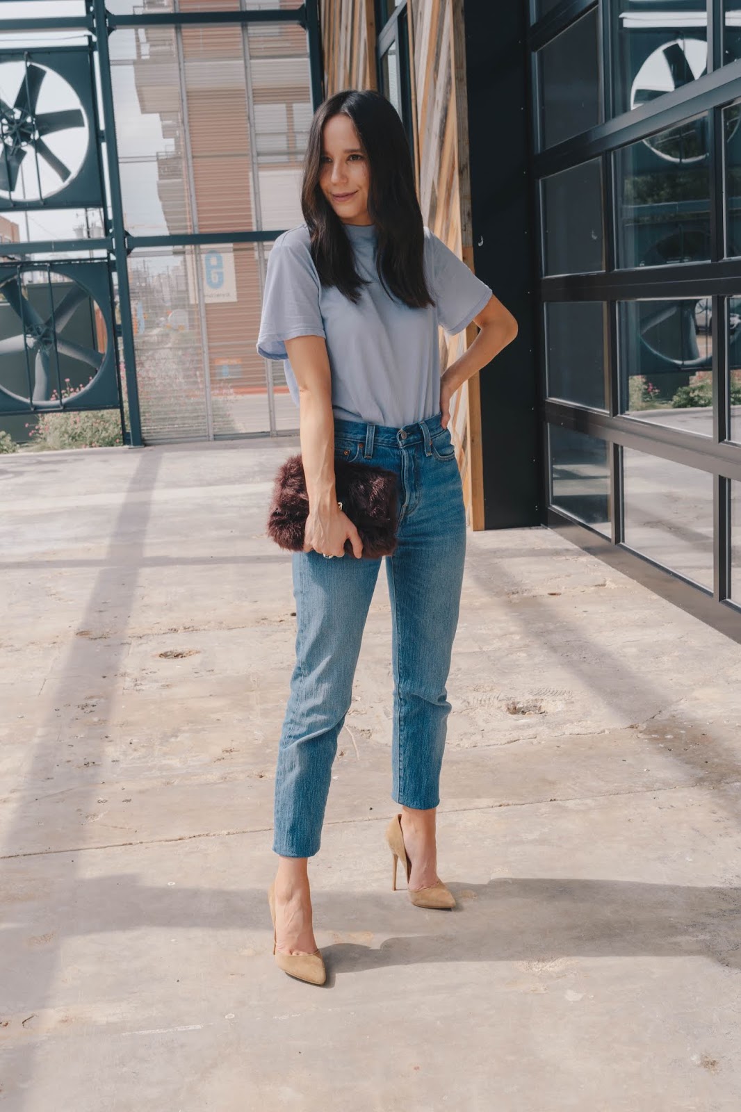 Two Ways To Wear a Mock Tee For Fall | Simply Ana: Fashion Influencer ...