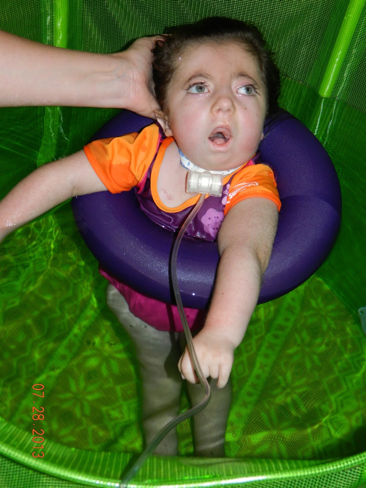 Kayli is Loving Life Trisomy Style!!!: Kayli in her new Water Way ...