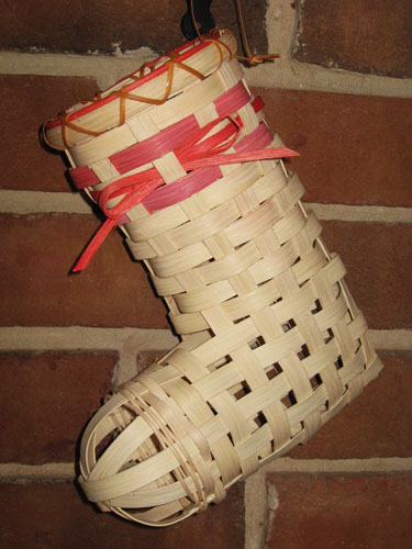 Baskets and more......: Reed Christmas Stocking