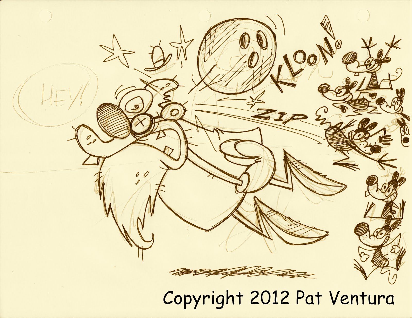 'Pat' Ventura's VenturaToons: Cartoon Sketches