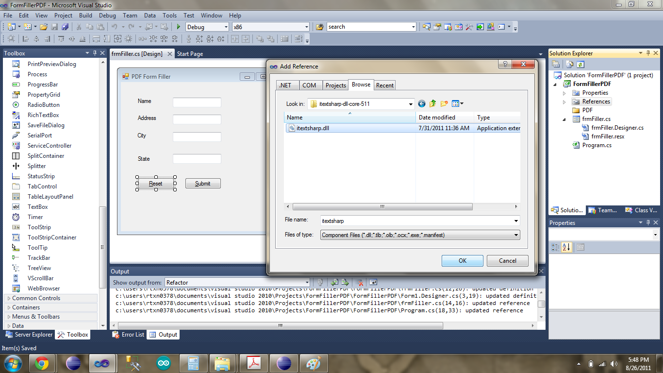 Fun Projects of Various Types: Fill PDF forms in C# with iTextSharp