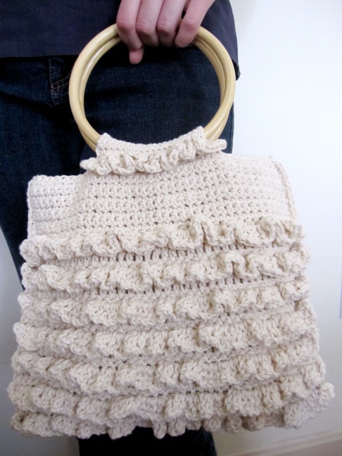 Crochet Ruffled Bag