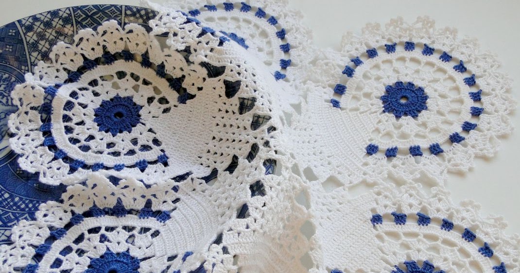 Pink Rose Crochet: Blue is Beautiful Doily