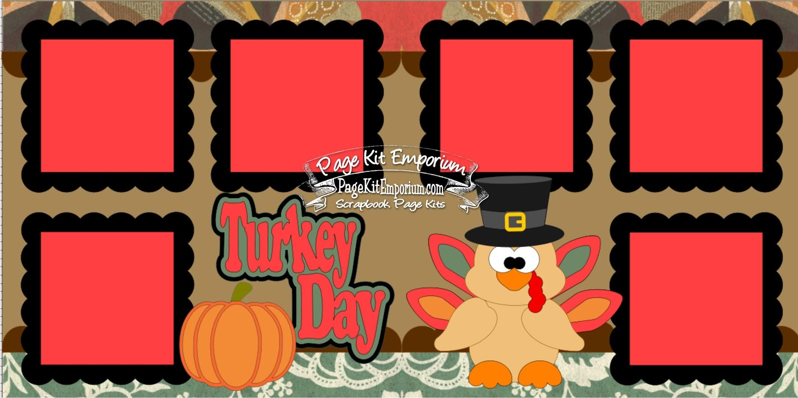 BLJ Graves Studio: Thanksgiving / Fall Scrapbook Page Kits
