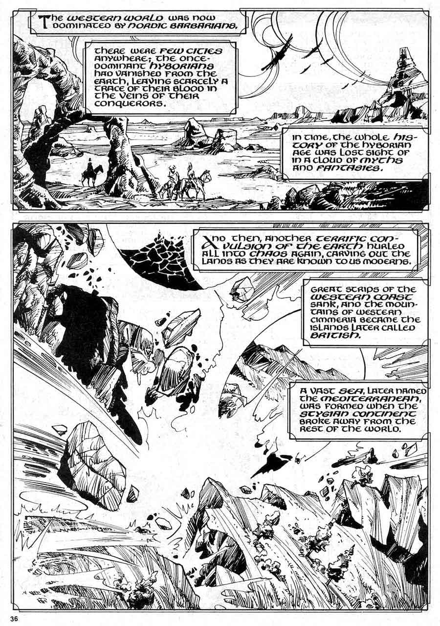 Savage Sword of Conan #17 - Walt Simonson art - Pencil Ink