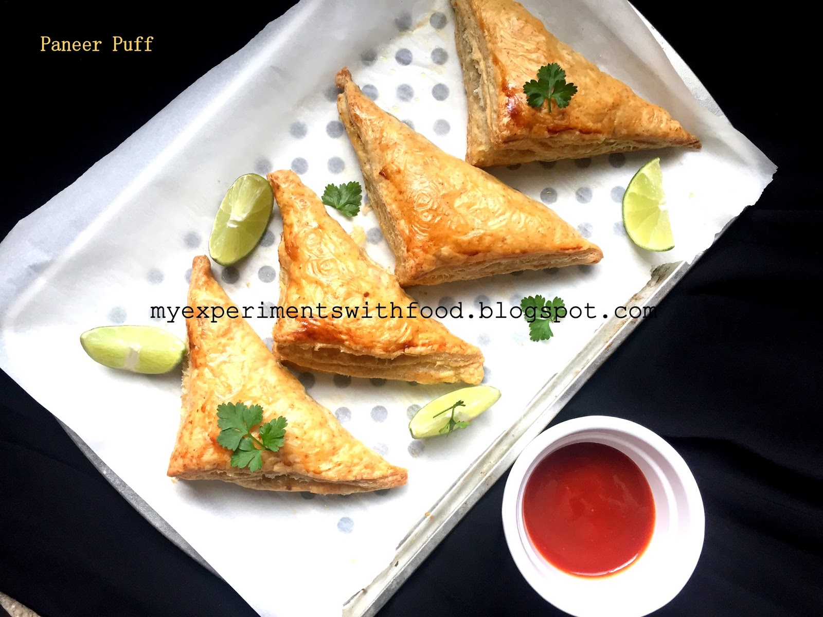 My Experiments With Food: Paneer( cottage cheese) Puffs