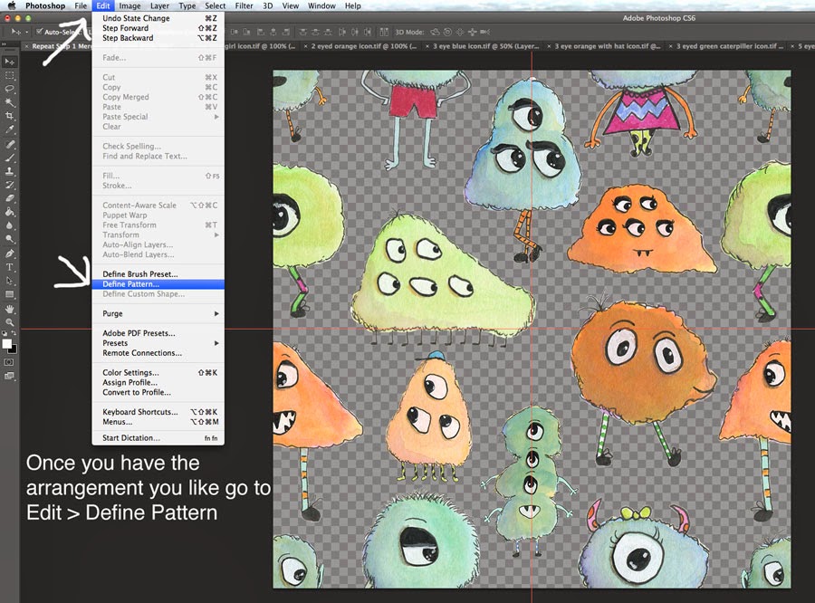 Lynda M. Metcalf: Making a Repeat Pattern in Photoshop CS6 Part 2