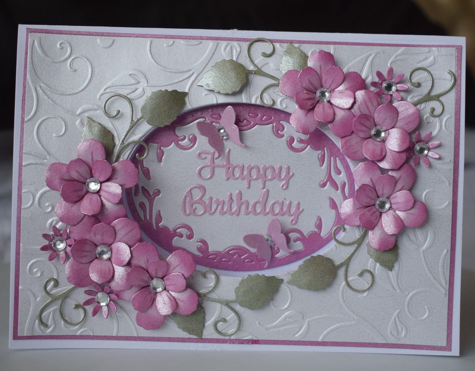 Purple Pixie Dust Card's: Happy Birthday in Pink Tulip & Plum Jam