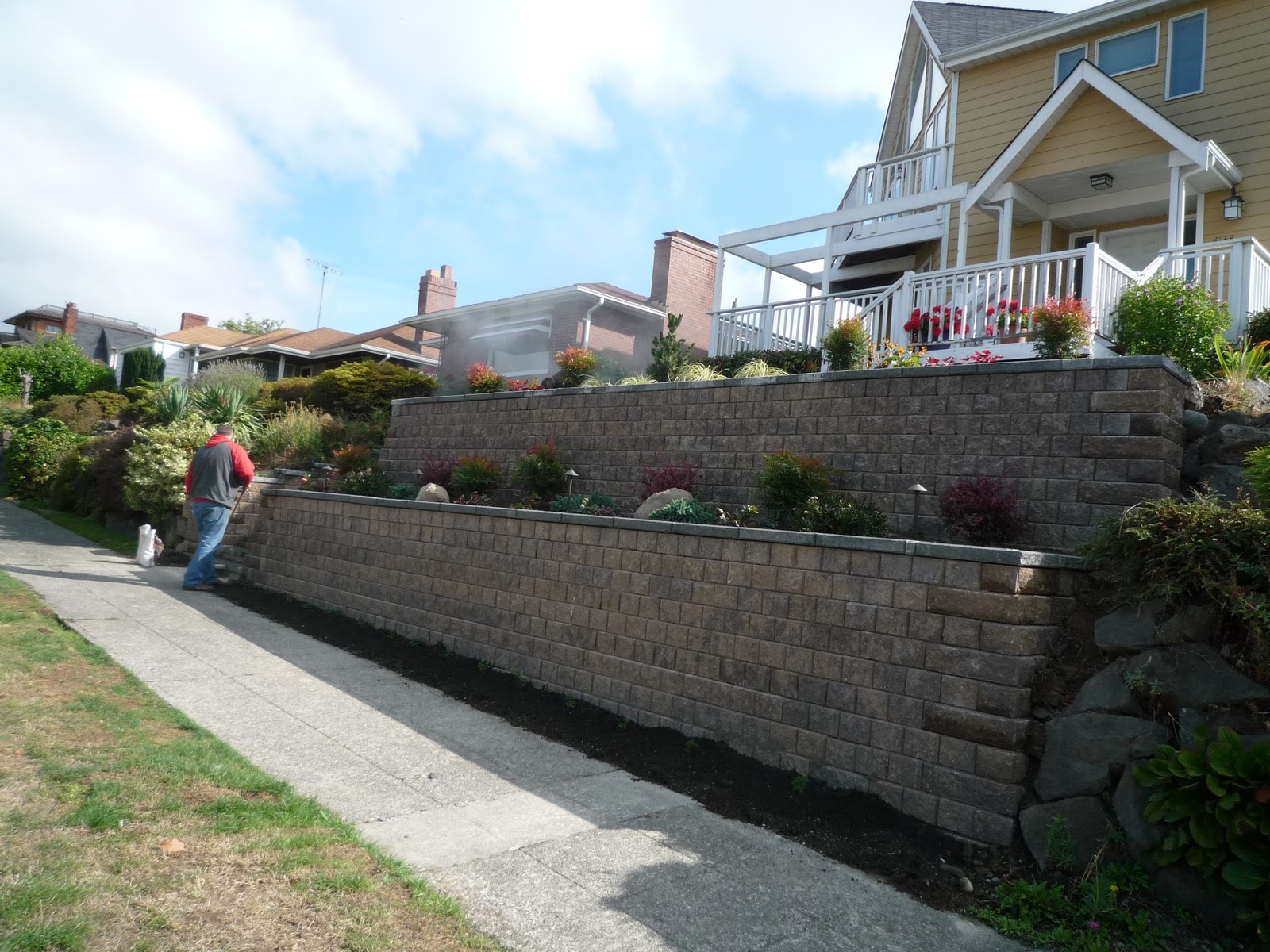 Journeys Far and Wide: My Front Yard Retaining Wall
