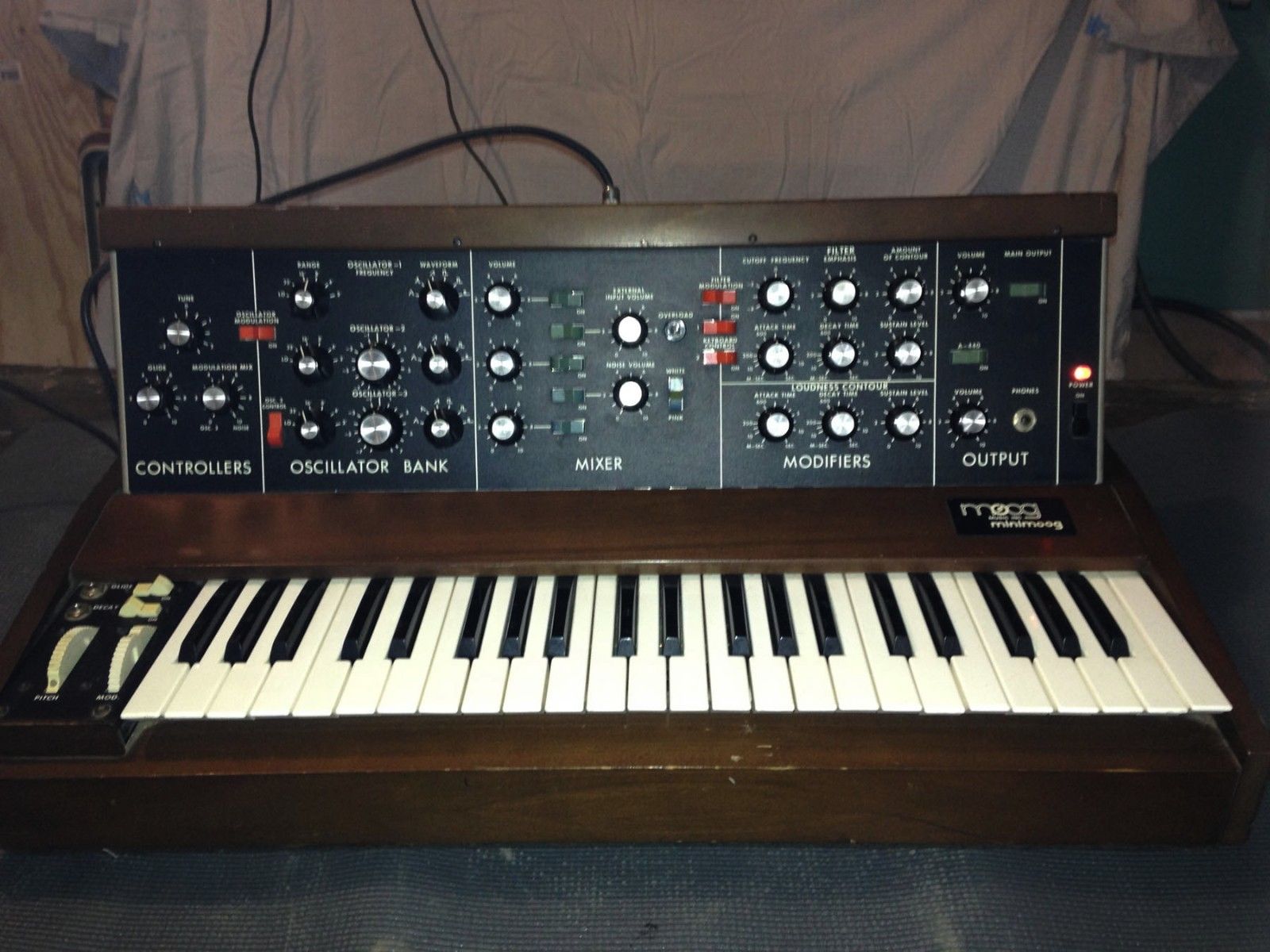 MATRIXSYNTH: Original Moog Minimoog D Keyboard Synthesizer SN 9778