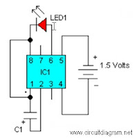 CIRCUIT DIAGRAM | SKEMA RANGKAIAN | ELEKTRONIKA: LED FLASHER WITH ...