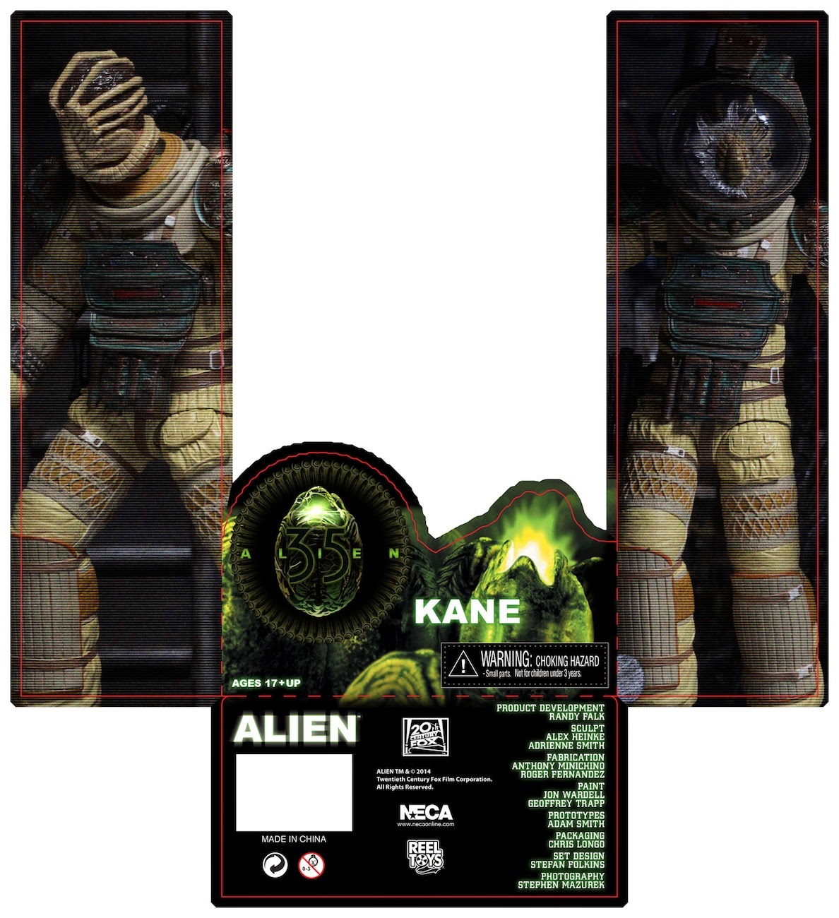 NECA Alien 35th Anniversary Kane with Facehugger Images