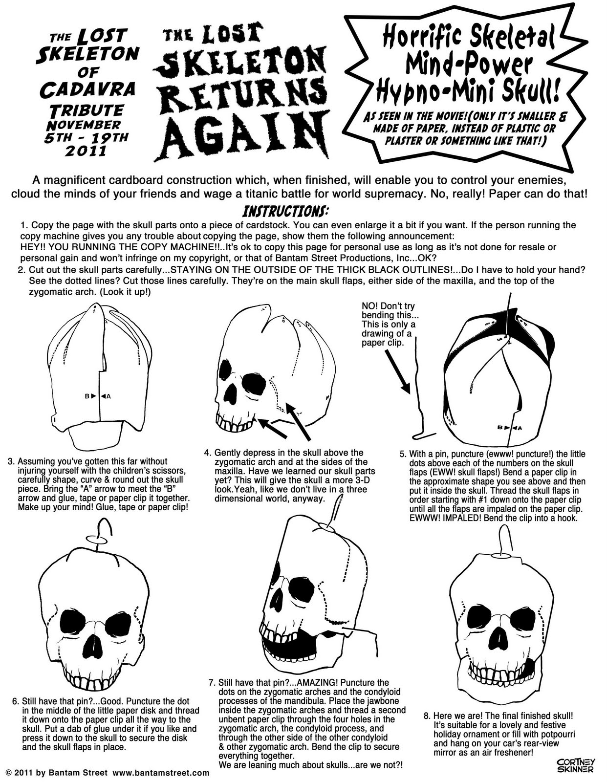 Doo Wacka Doodles: Make Your Own 'Lost Skeleton Returns Again' Horrific ...