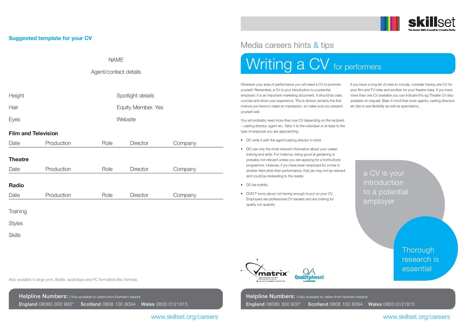 Eleanor Byrne: Task 1a - CV Skeleton
