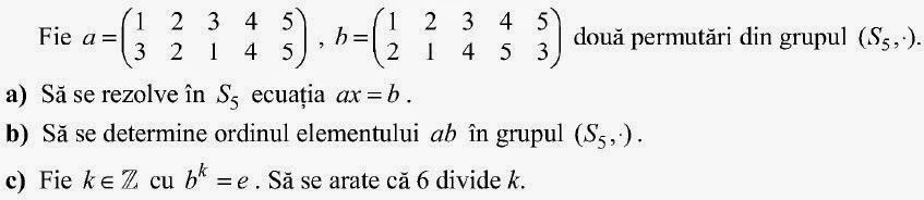Probleme rezolvate de algebră - M1: Algebra - Permutari