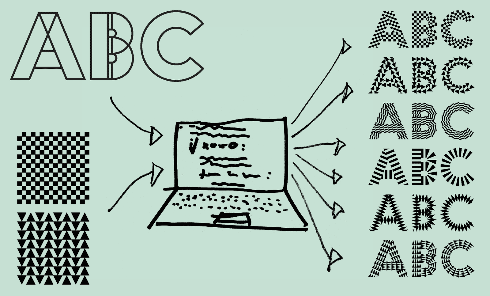 ABCDEFridays: Patterned Type