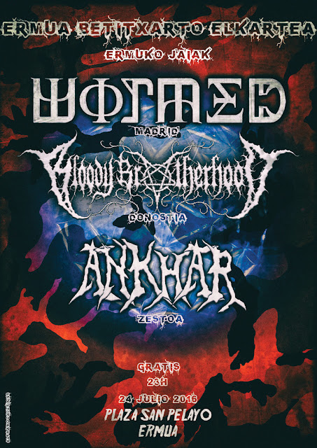 RUIDO NOISE: ANKHAR, BLOODY BROTHERHOOD & WORMED (ERMUA -VIZCAYA-)