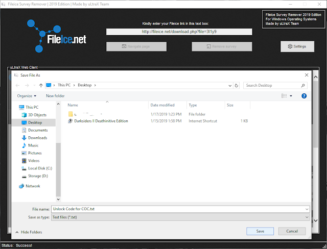Fileice Survey Remover 2019 Edition - uLtraX Team
