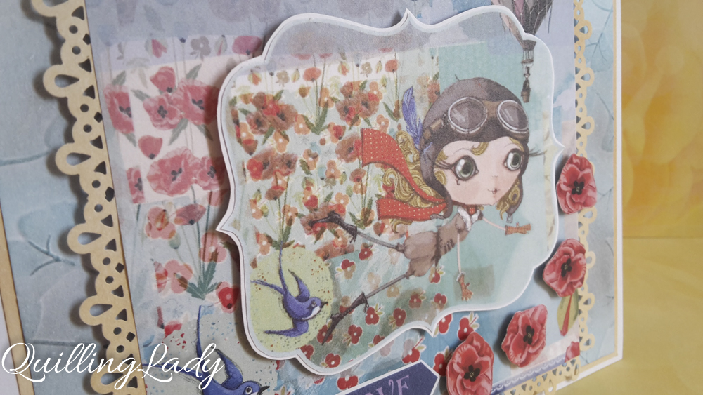 Quilling Lady: Verity rose cards with a pilot and flowers