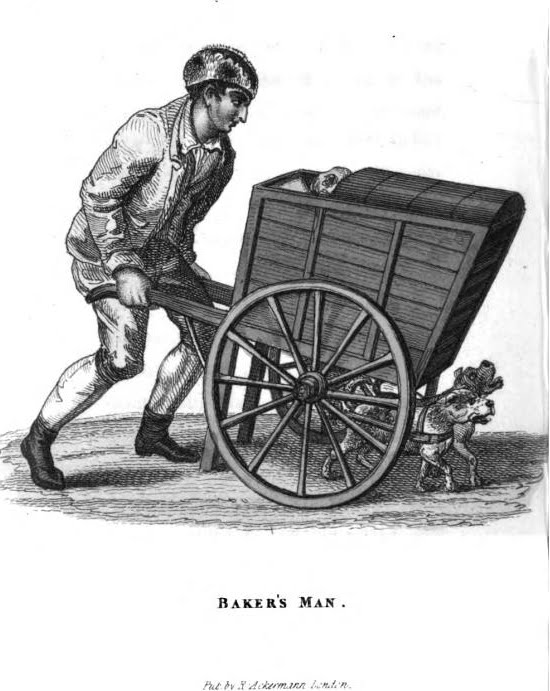 Researching Food History : Baker's cart guard dogs