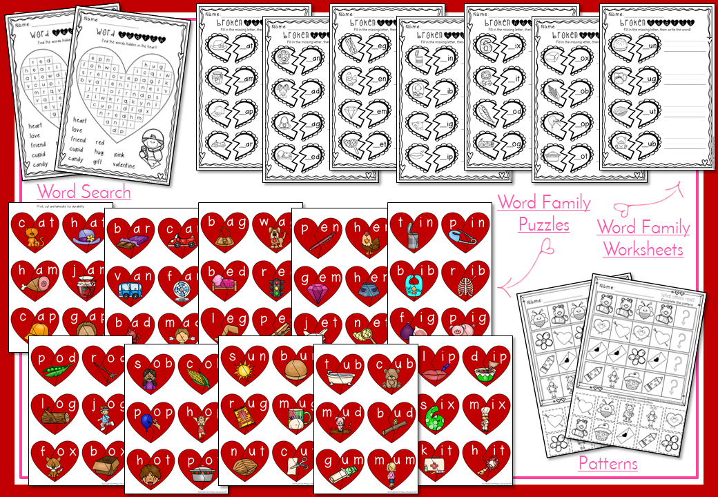 Happy Little Learners: Valentine's Day Literacy and Math Activity Pack