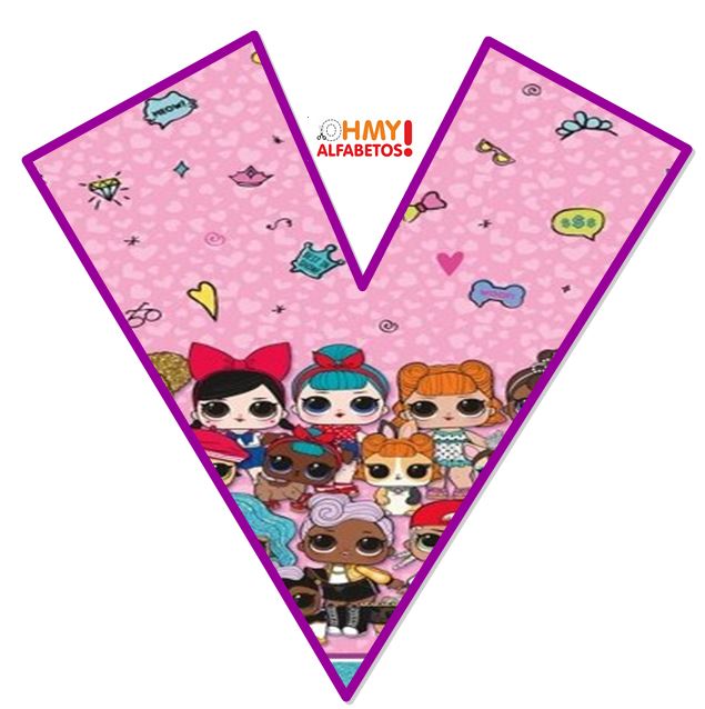 Alfabeto LOL Surprise. Cute LOL Surprise Abc. - Oh my Alfabetos!