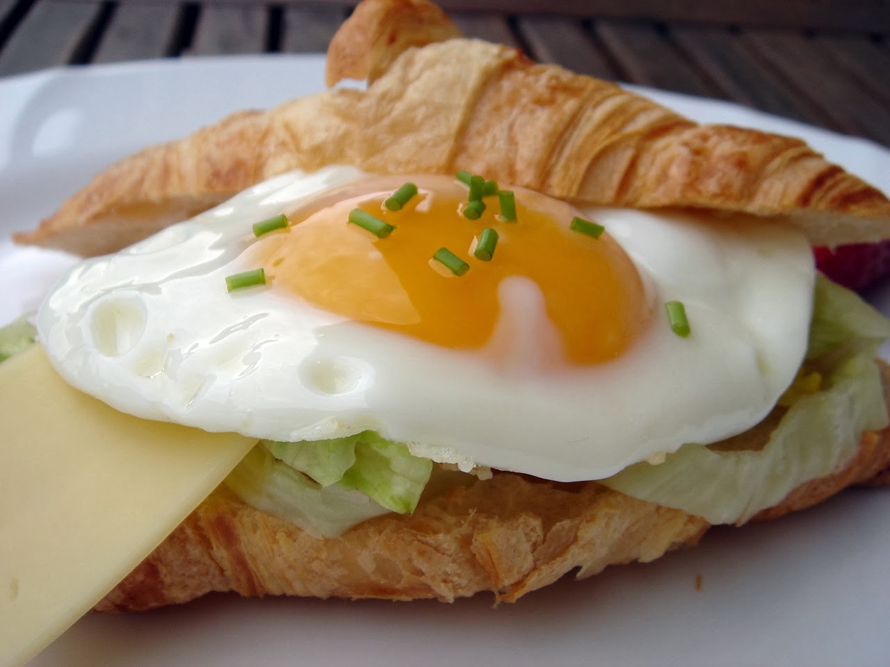 Nem vagyok mesterszakács: Francia croissant reggeli tükörtojással
