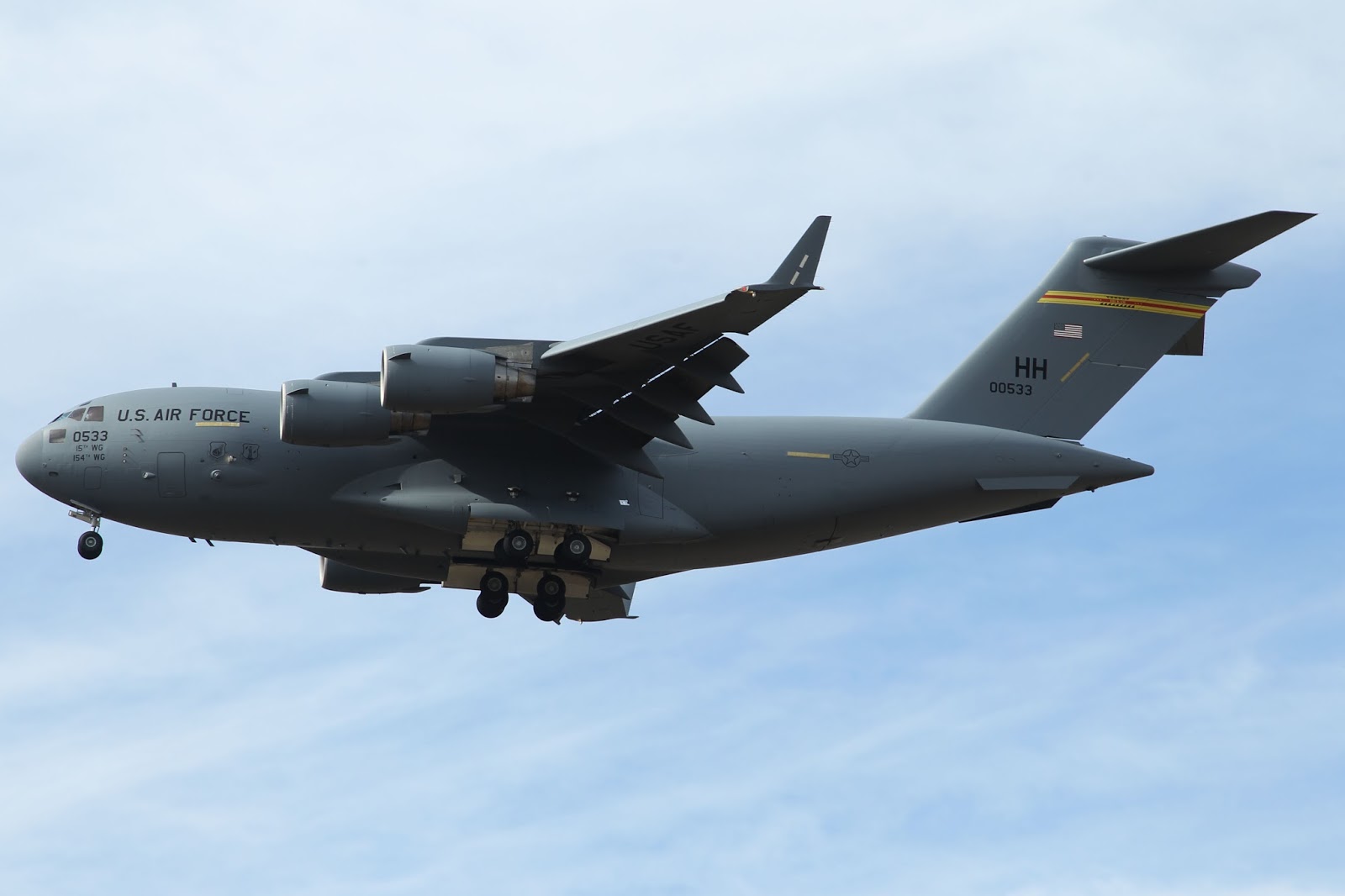 Perth Airport Spotter's Blog: USAF C-17A Globemaster III 90-0533 ...