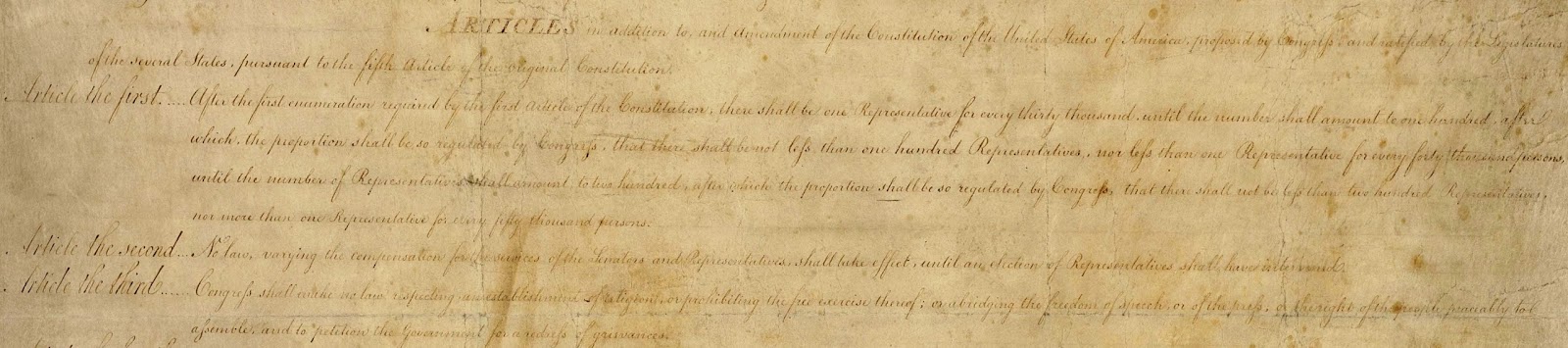 Article the First: A Brief History