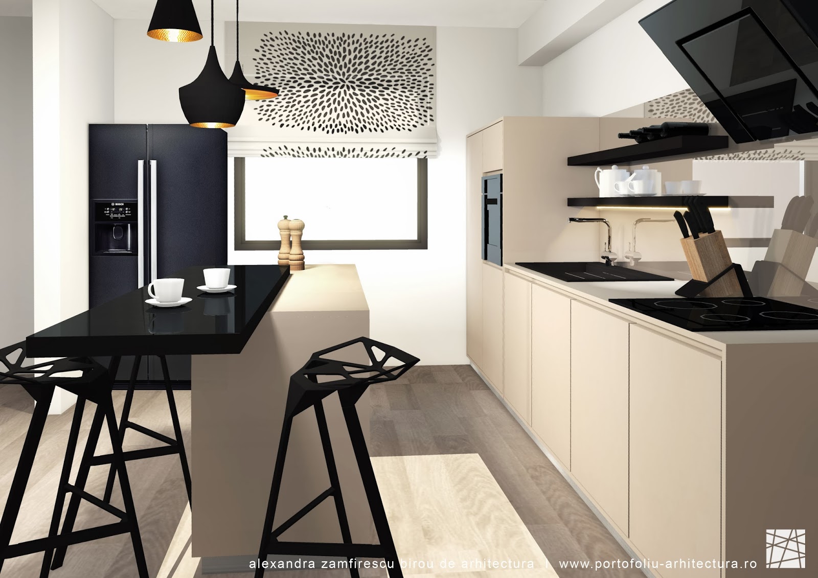 O BUCATARIE MODERNA CE SE DISTINGE PRIN DESIGN SI FUNCTIONALITATE ...