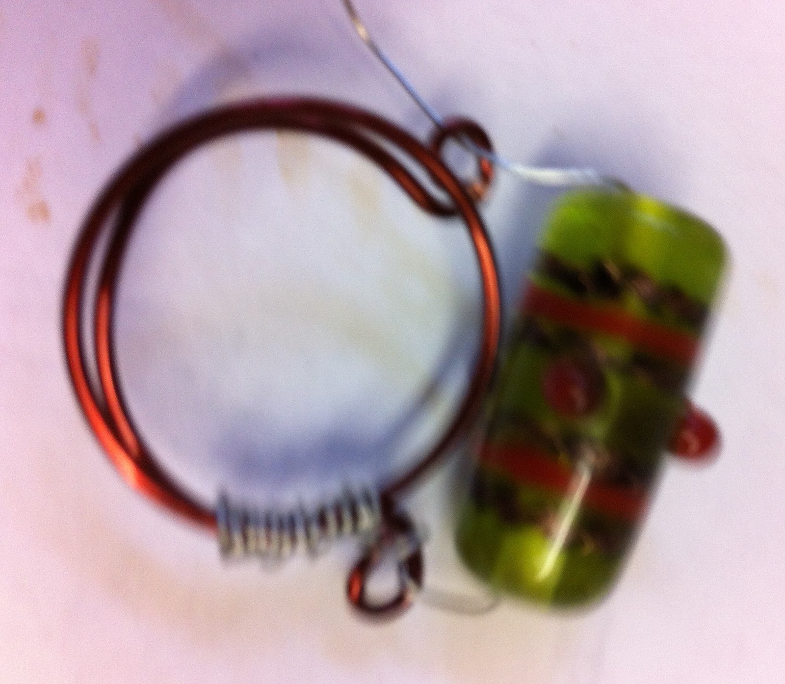 Quickie DIY: Wrapped Glass Bead Ring