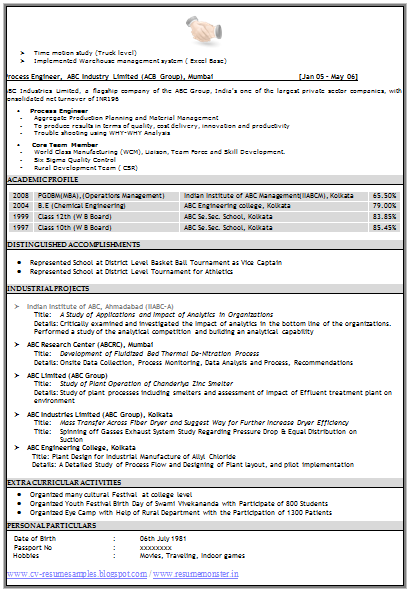 Over 10000 CV and Resume Samples with Free Download: Latest CV Sample