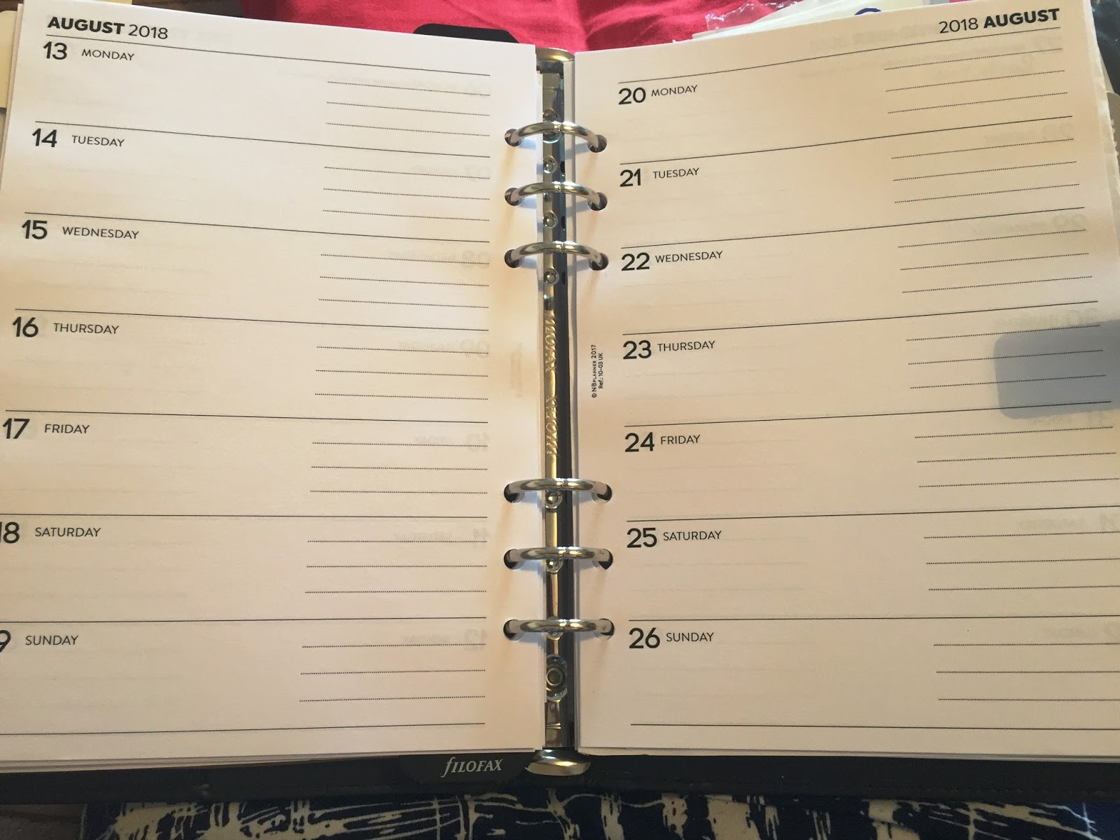 Orangecoffee69: 2018 Filofax/ Planner Diary Inserts.