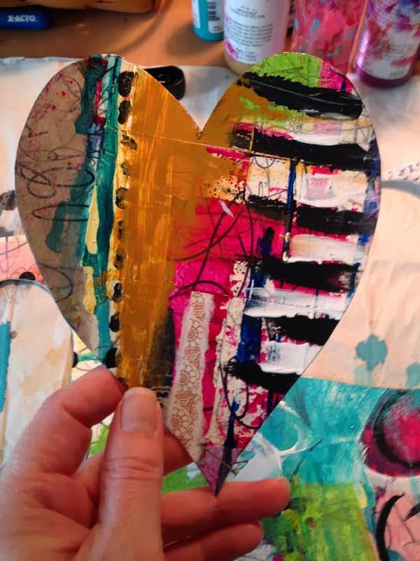 Embracing Grace Everyday: Painted Hearts Tutorial