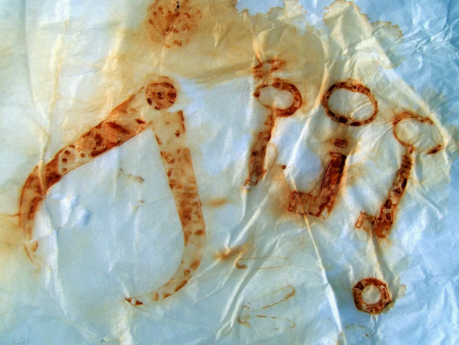 Artangel: Mixed media art rust print technique tutorial