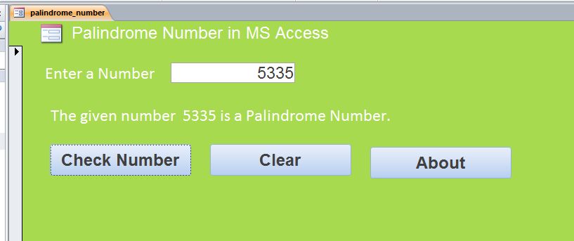 Free Programming Source Codes and Computer Programming Tutorials: Palindrome Number Checker in ...